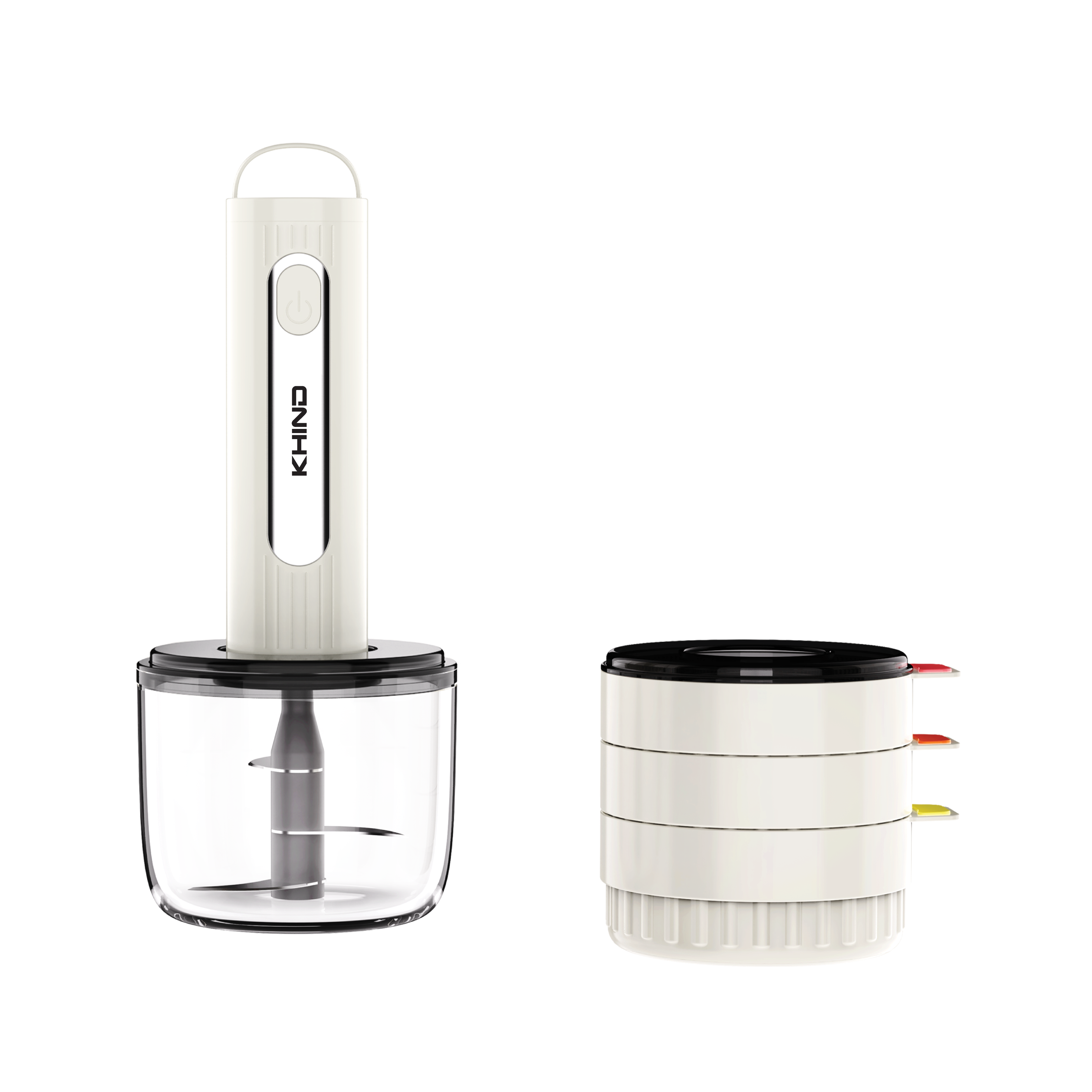 [Online Exclusive] KHIND Wireless Food Chopper with 1 + 3 Bowls FPC300 ...